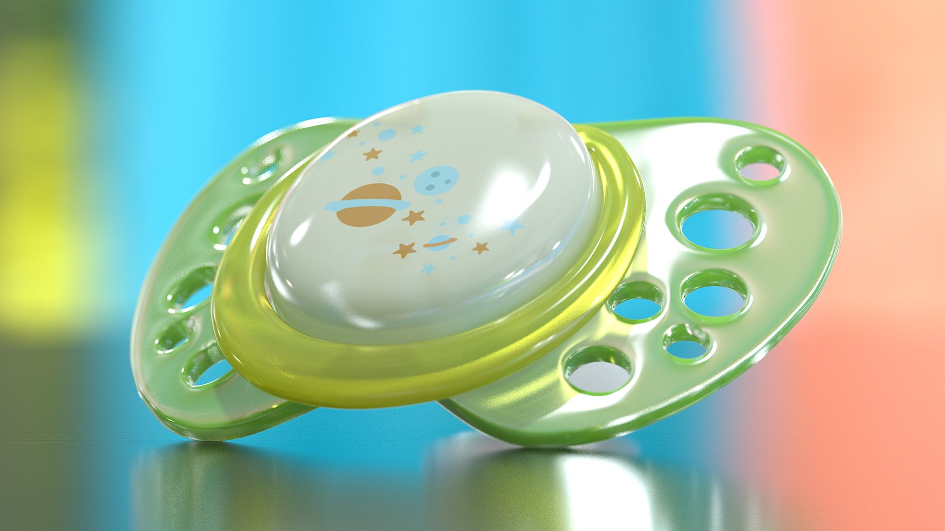 3D model newborn pacifier - TurboSquid 1442889