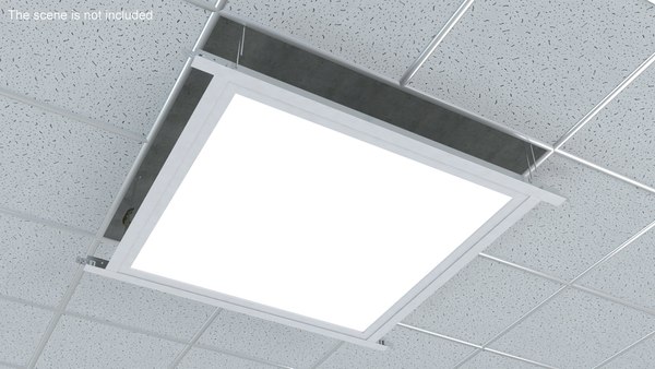 modelo 3d Panel de luces Armstrong ENCENDIDO - TurboSquid 1991119