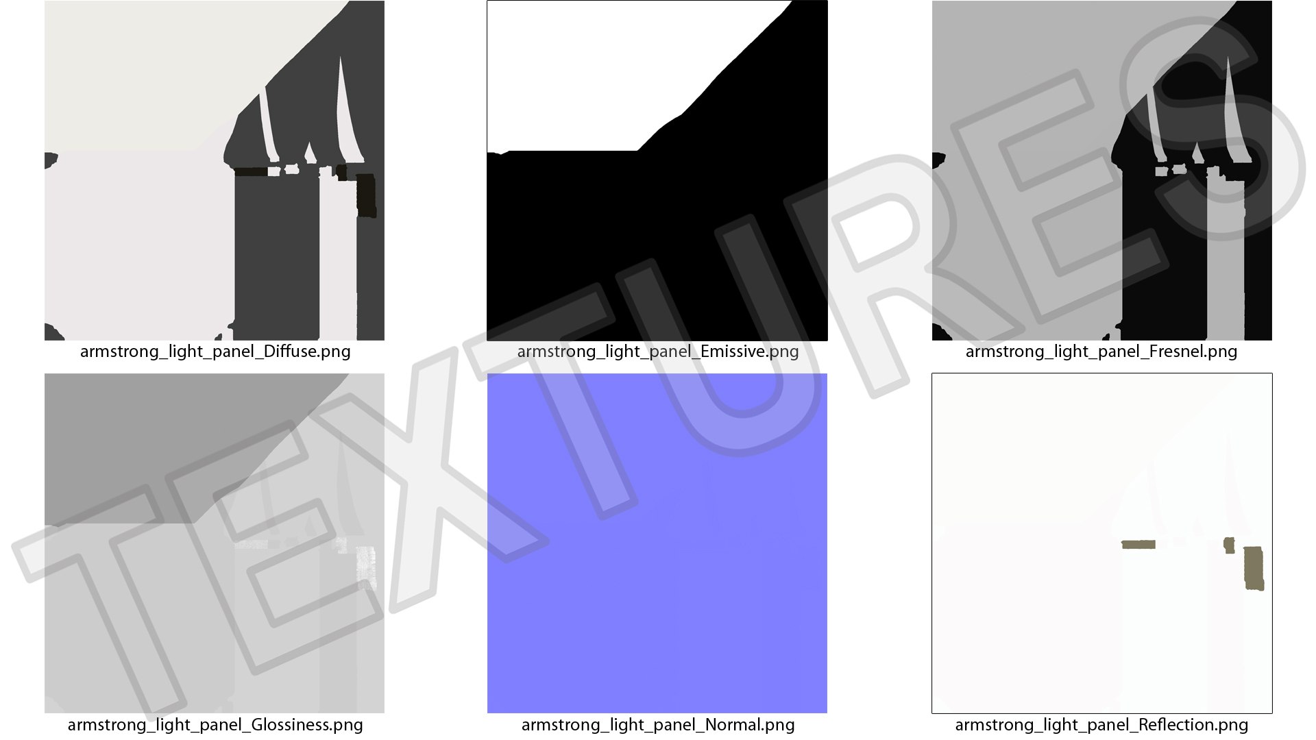 Armstrong Light Panel ON 3D model - TurboSquid 1991119