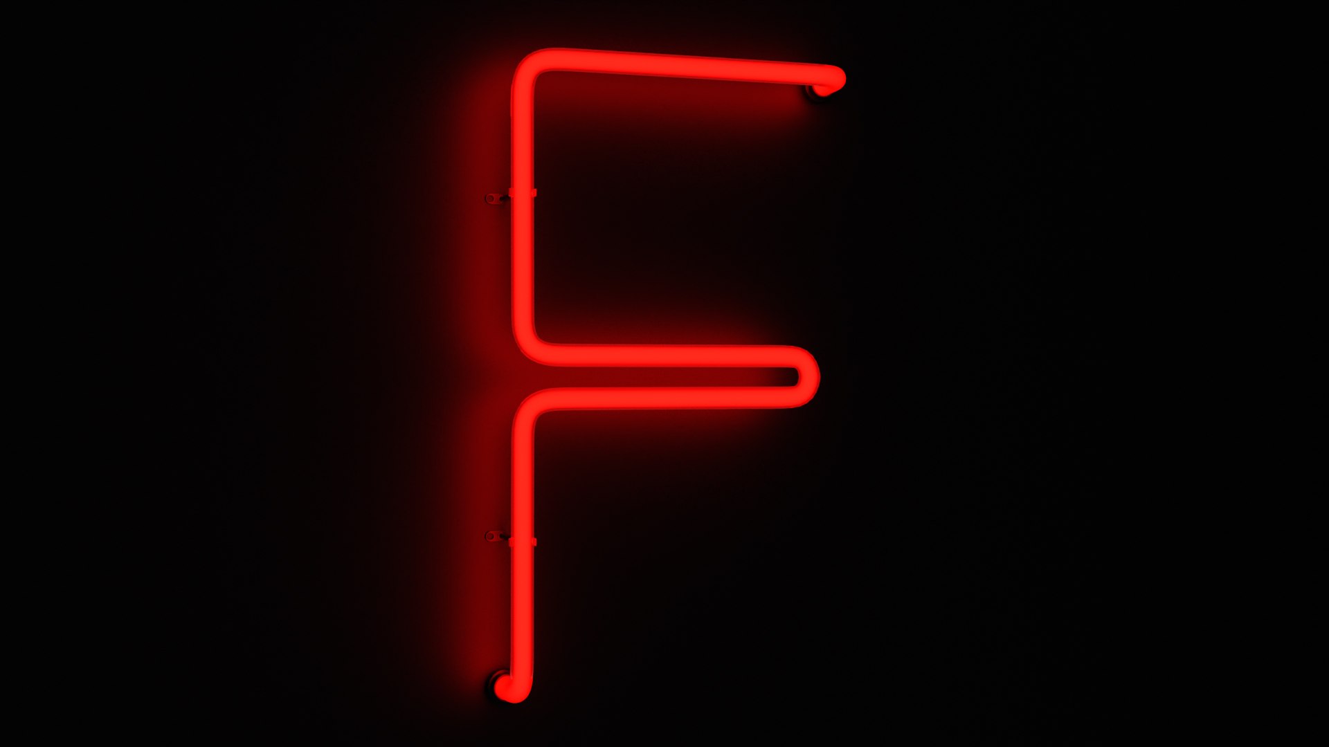 3D Neon Red Alphabet F - TurboSquid 2139807