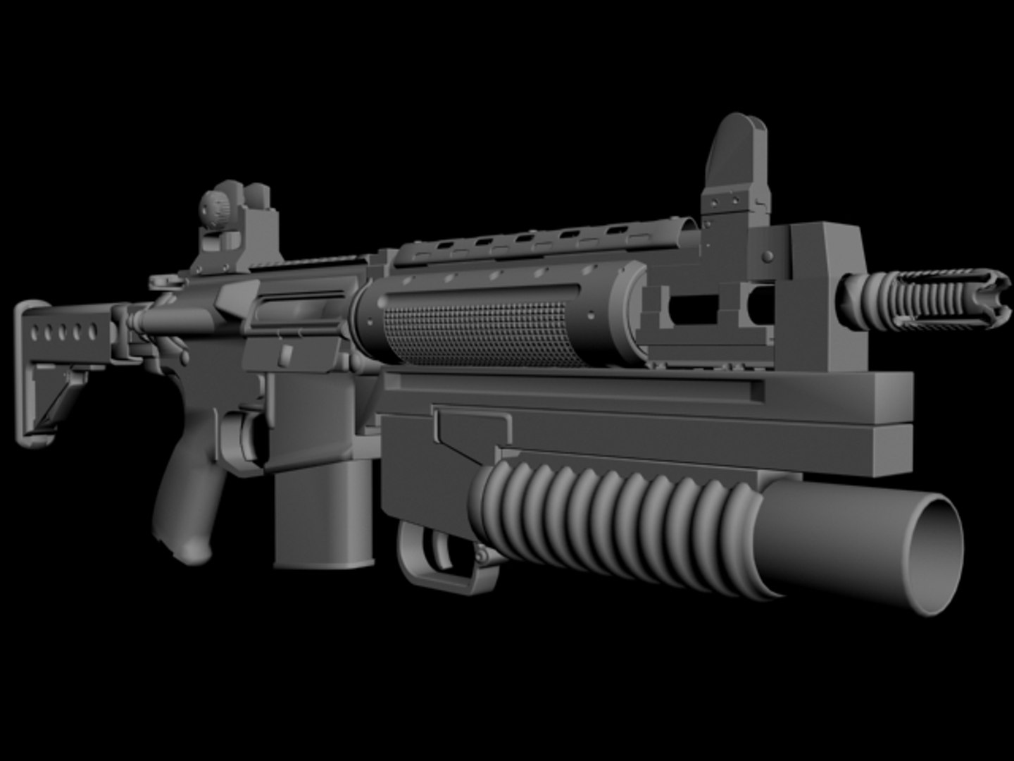 Rifle Lr300 3d Obj