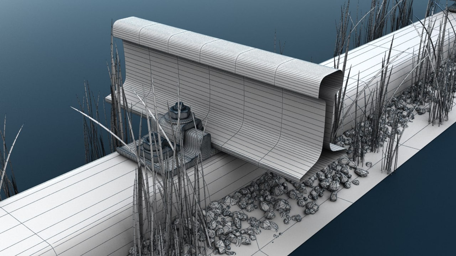 Railroad Rails 3d Model