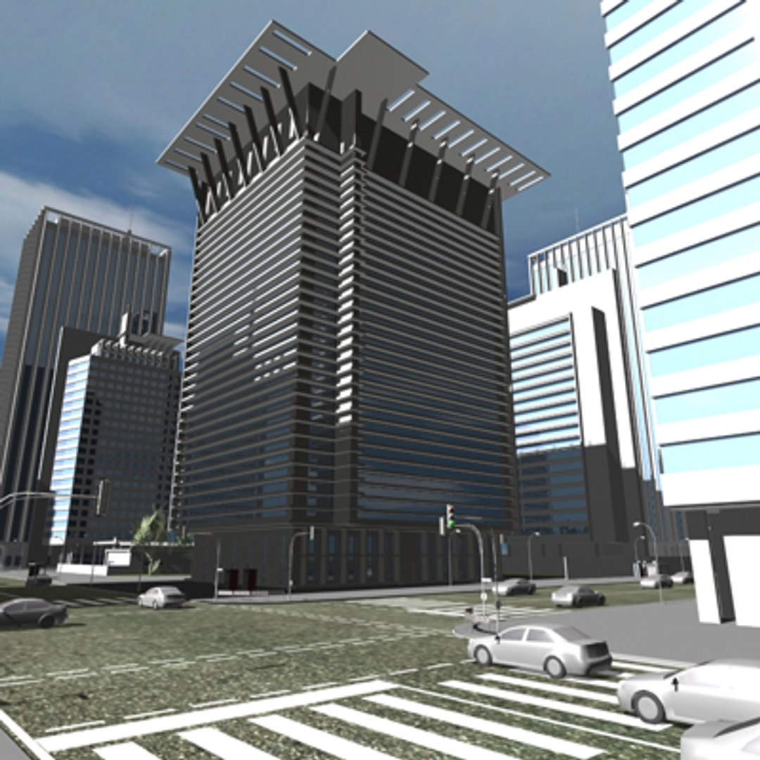 3d 3ds urban block 12