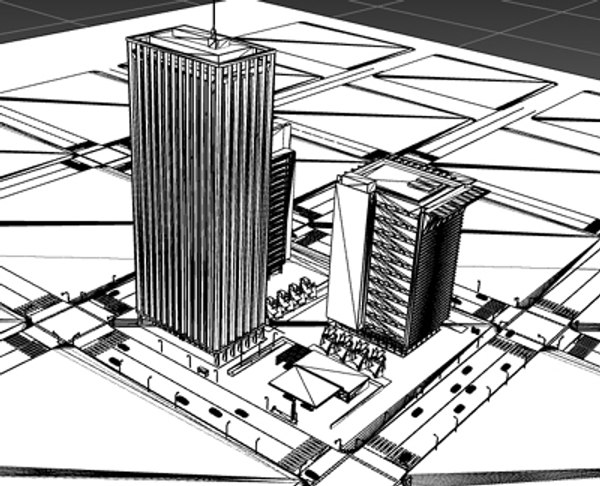 3d 3ds urban block 12