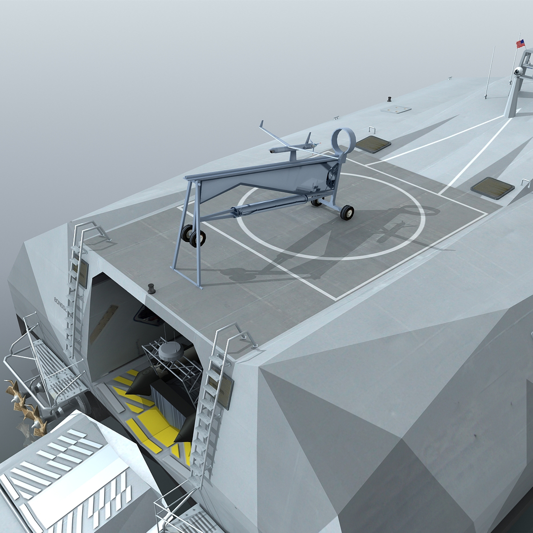 navy m80 stiletto stealth ship 3d model