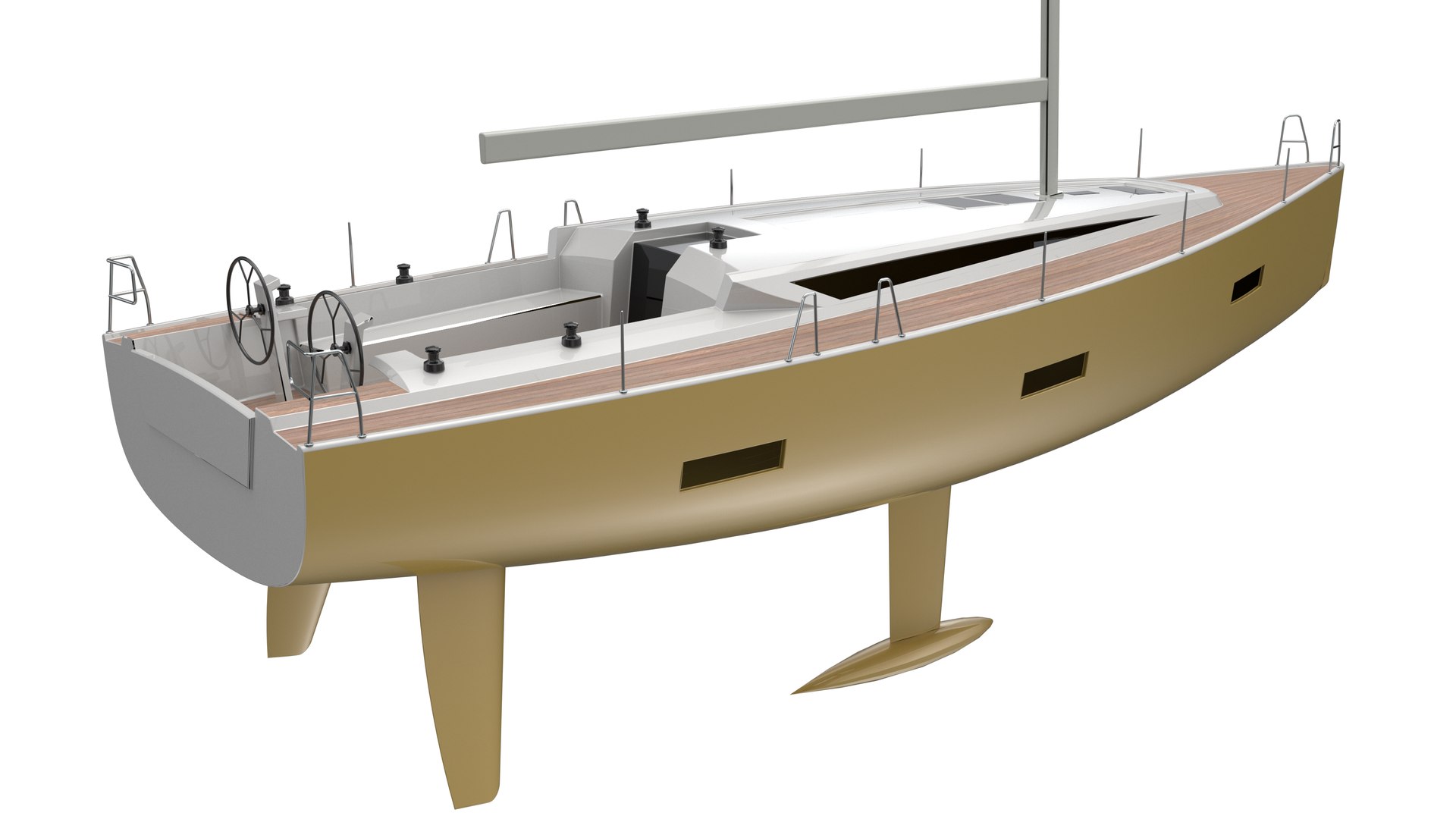 Sailboat 3D Rhino 7 - Catia - Vray 3D - TurboSquid 2173161