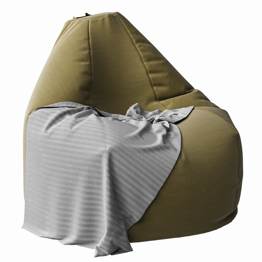 Pouffe Rory Bean Bag 3D Model - TurboSquid 2032801
