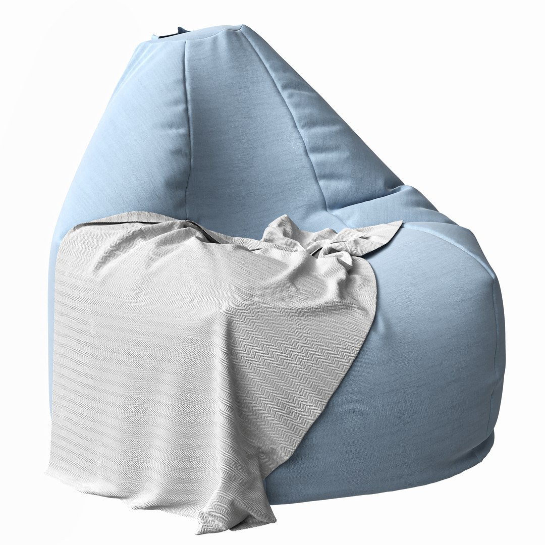 Pouffe Rory Bean Bag 3D Model - TurboSquid 2032801