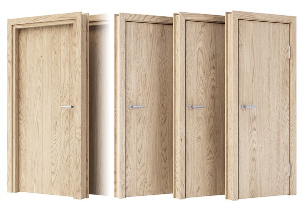 modelo 3d Juego de puertas de madera para interior y exterior V10 ...