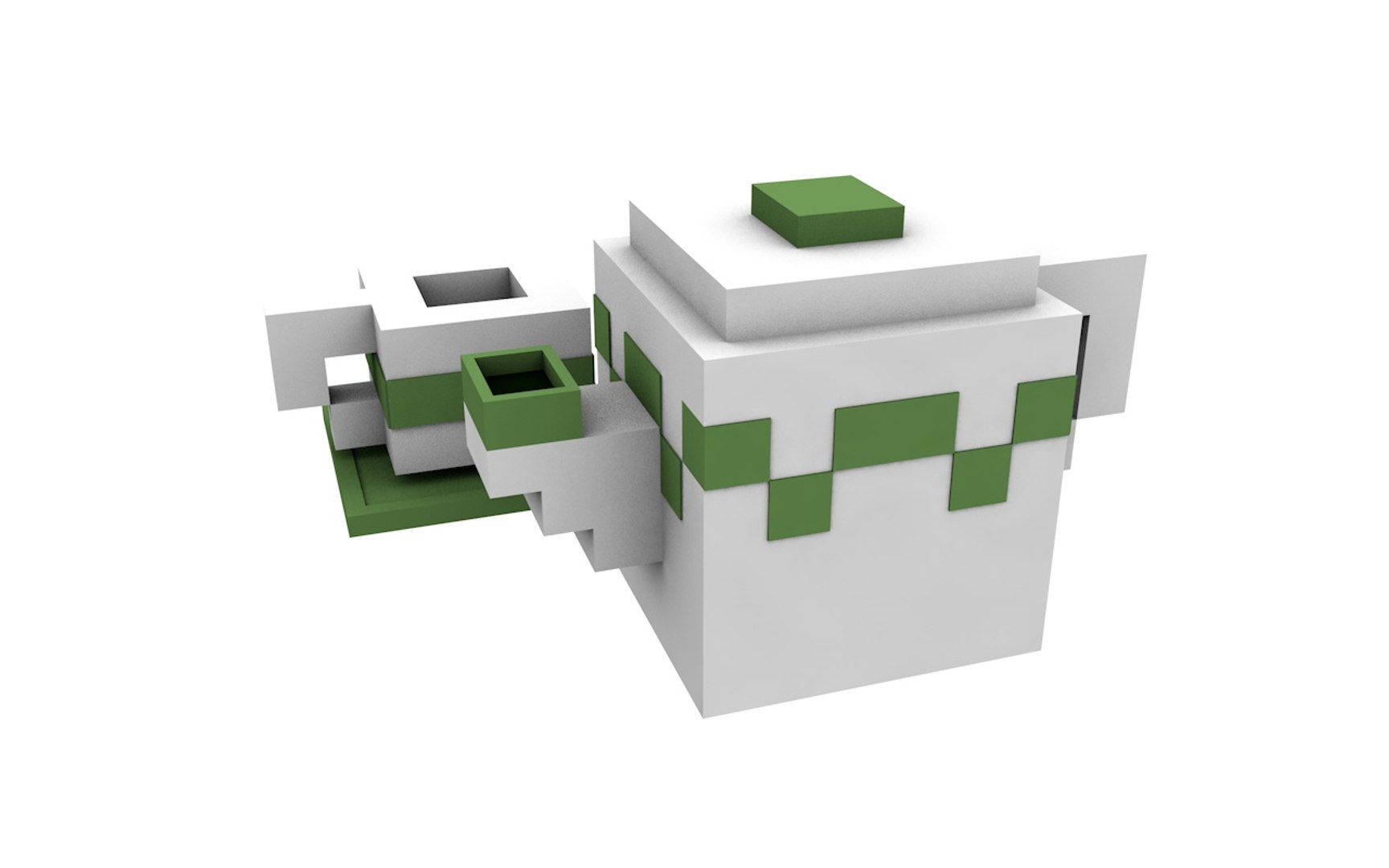 3d Tea Set Minecraft Model