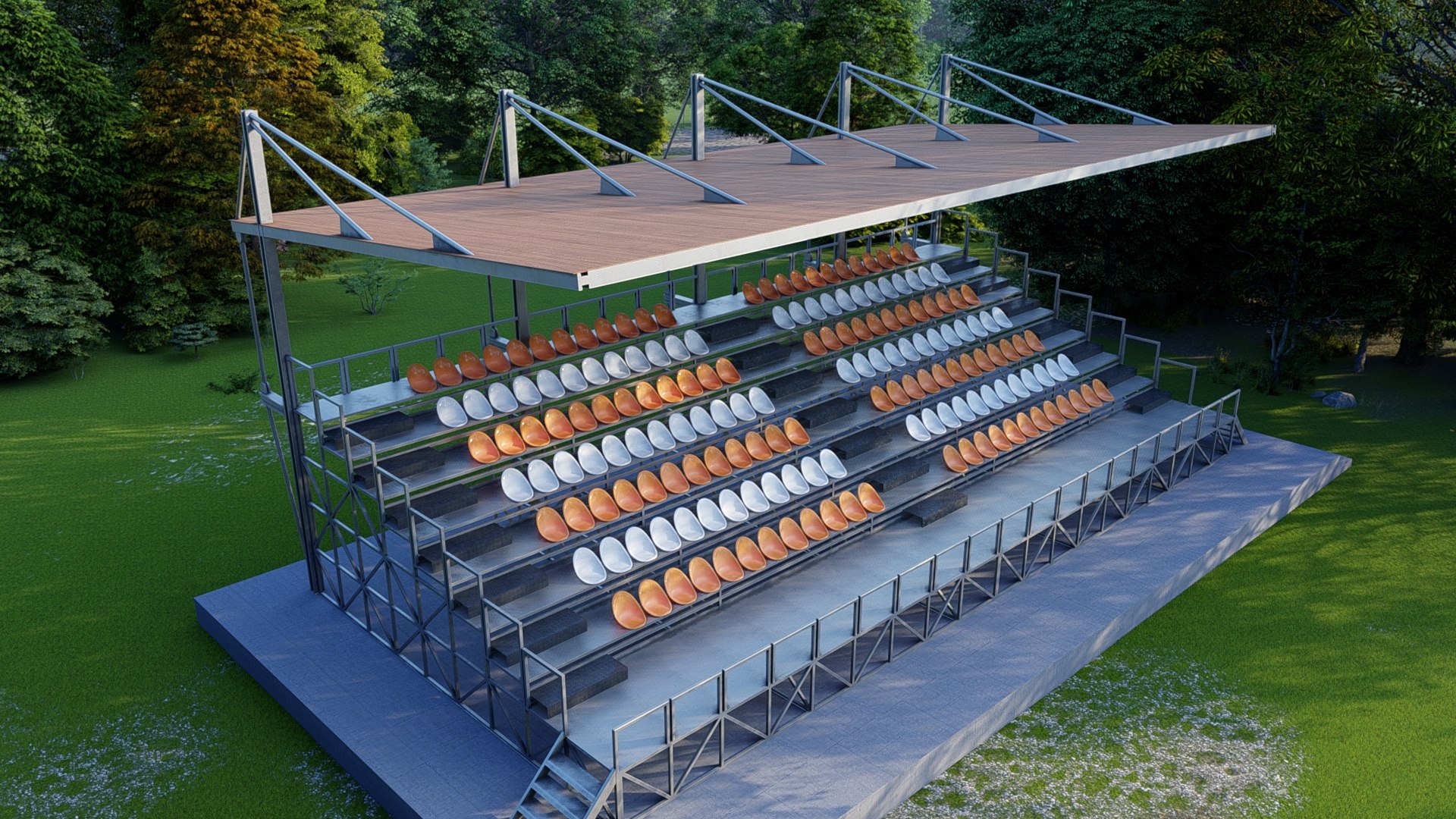 3D Seats Platform Model - TurboSquid 1488463