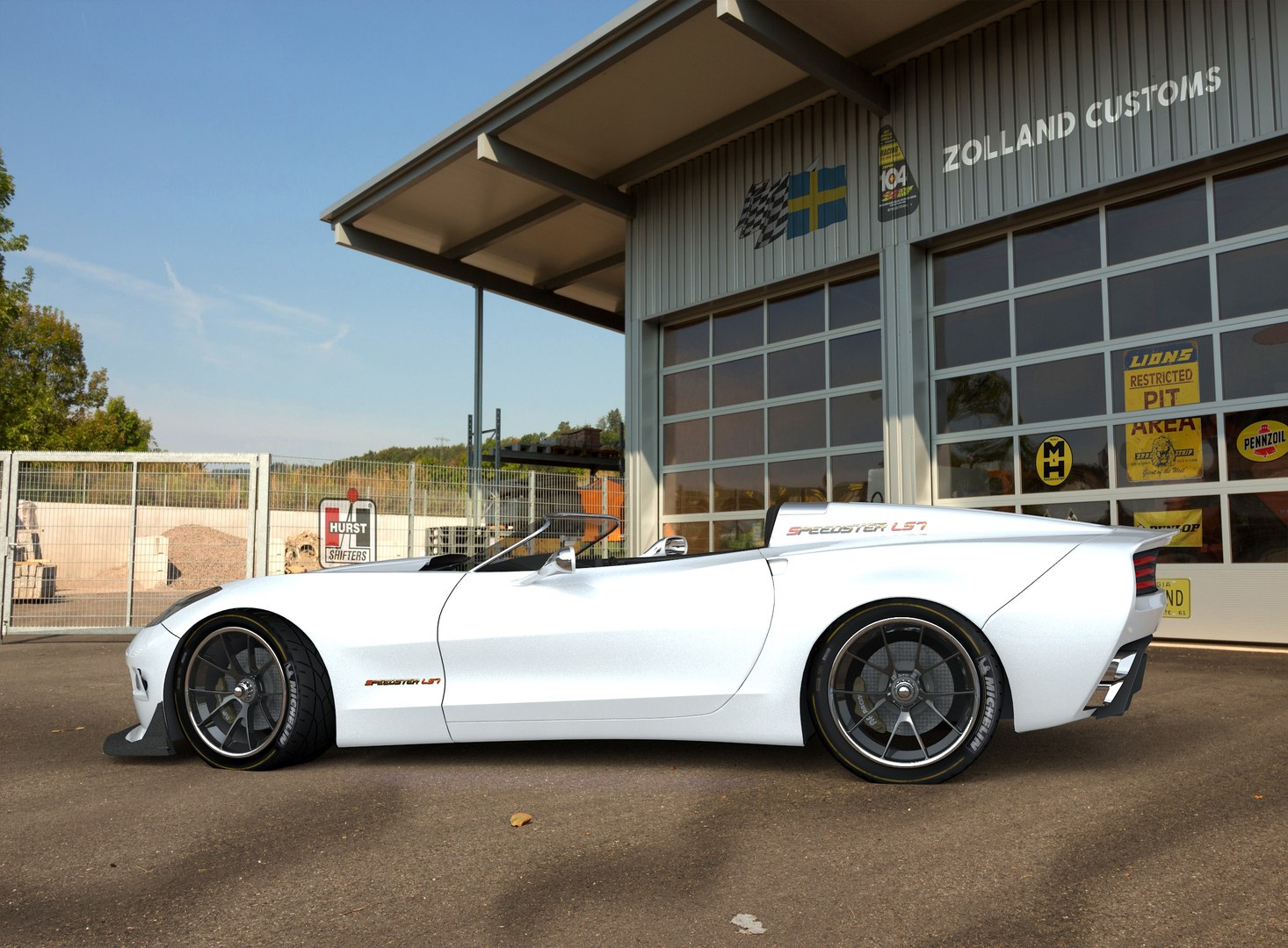 Speedster Open Sports Car 3D Model - TurboSquid 1665369