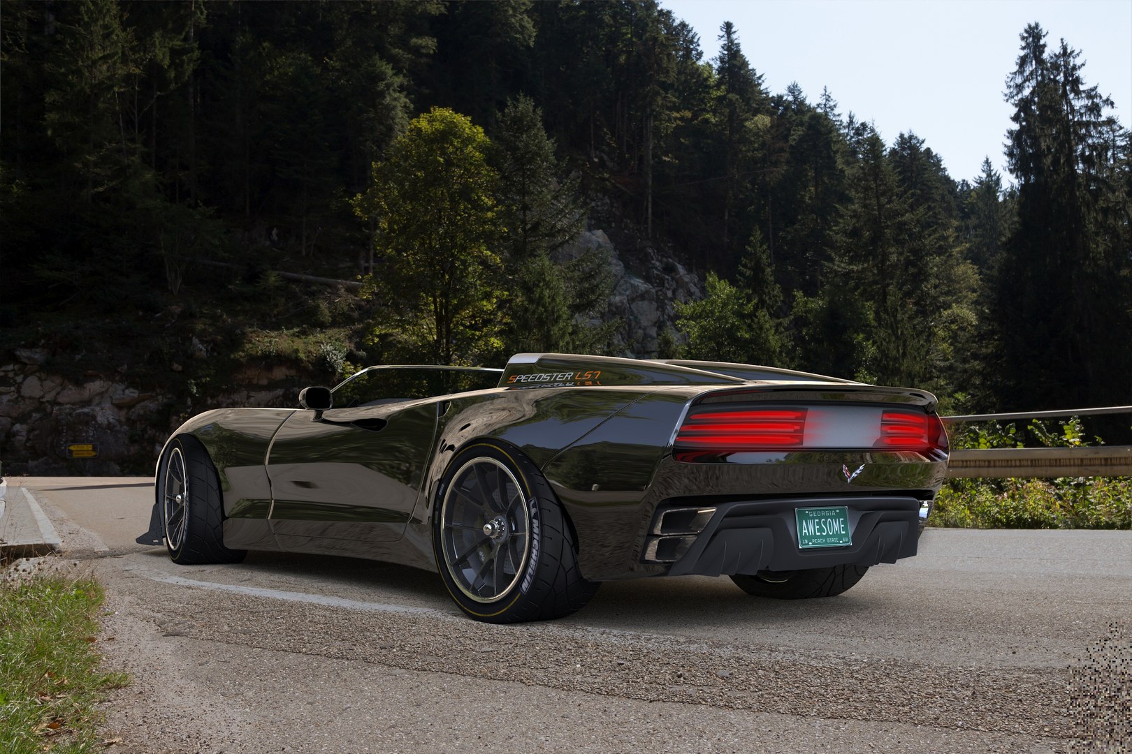 Speedster Open Sports Car 3D Model - TurboSquid 1665369