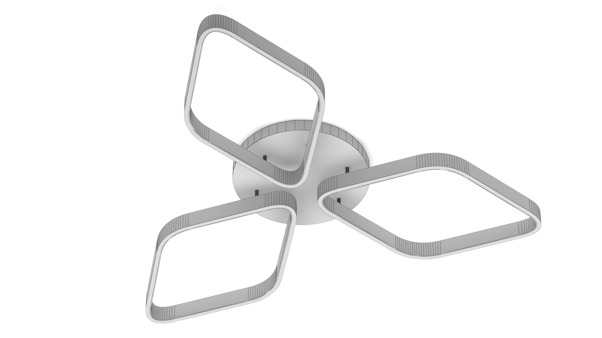 3D Ceiling Light - 3 Diamonds Lamp With LED - TurboSquid 2056219