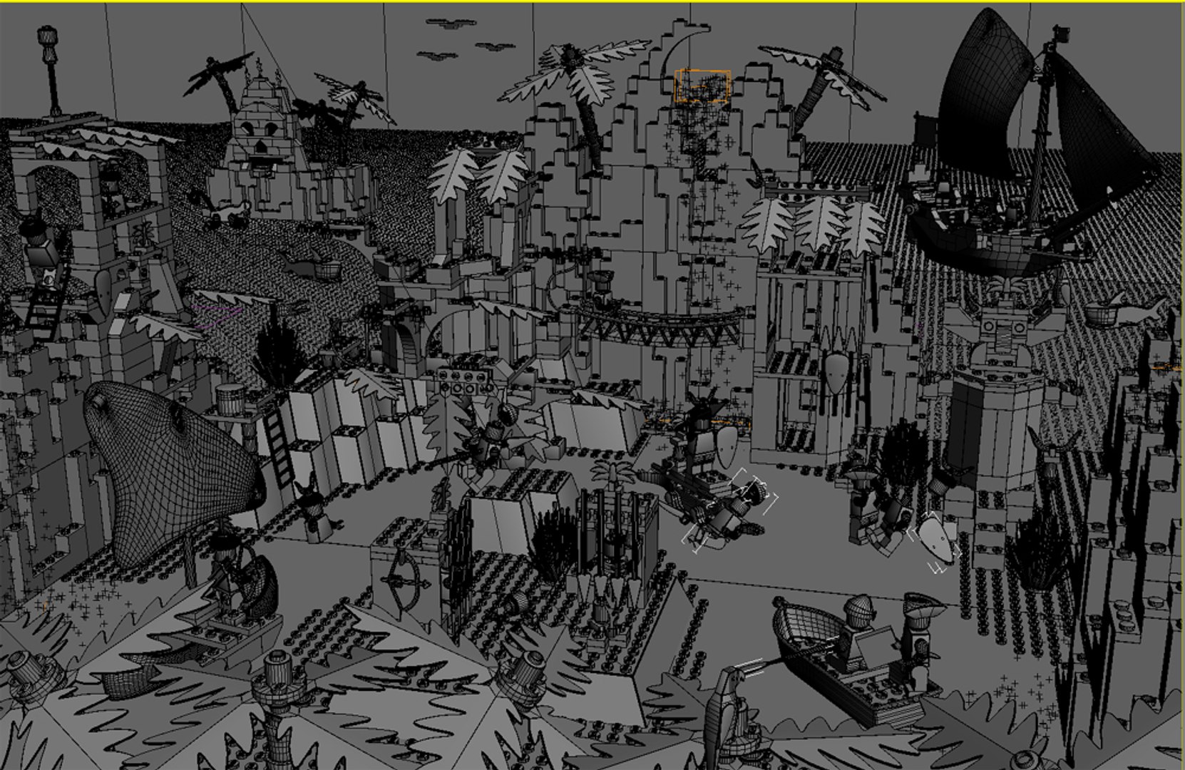 Complete Scene 3d Model