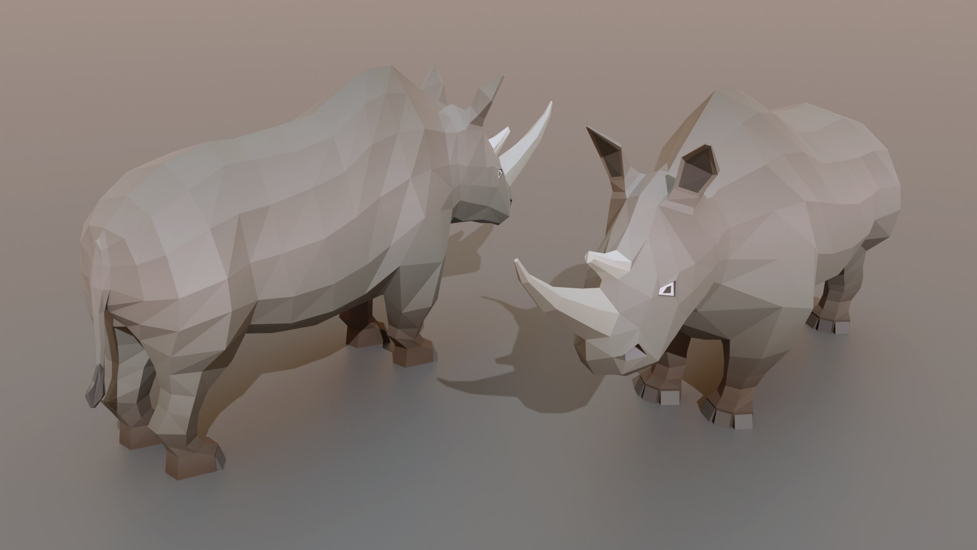 3D Collection Animals Savannah Biome Low Poly Model - TurboSquid 2217186