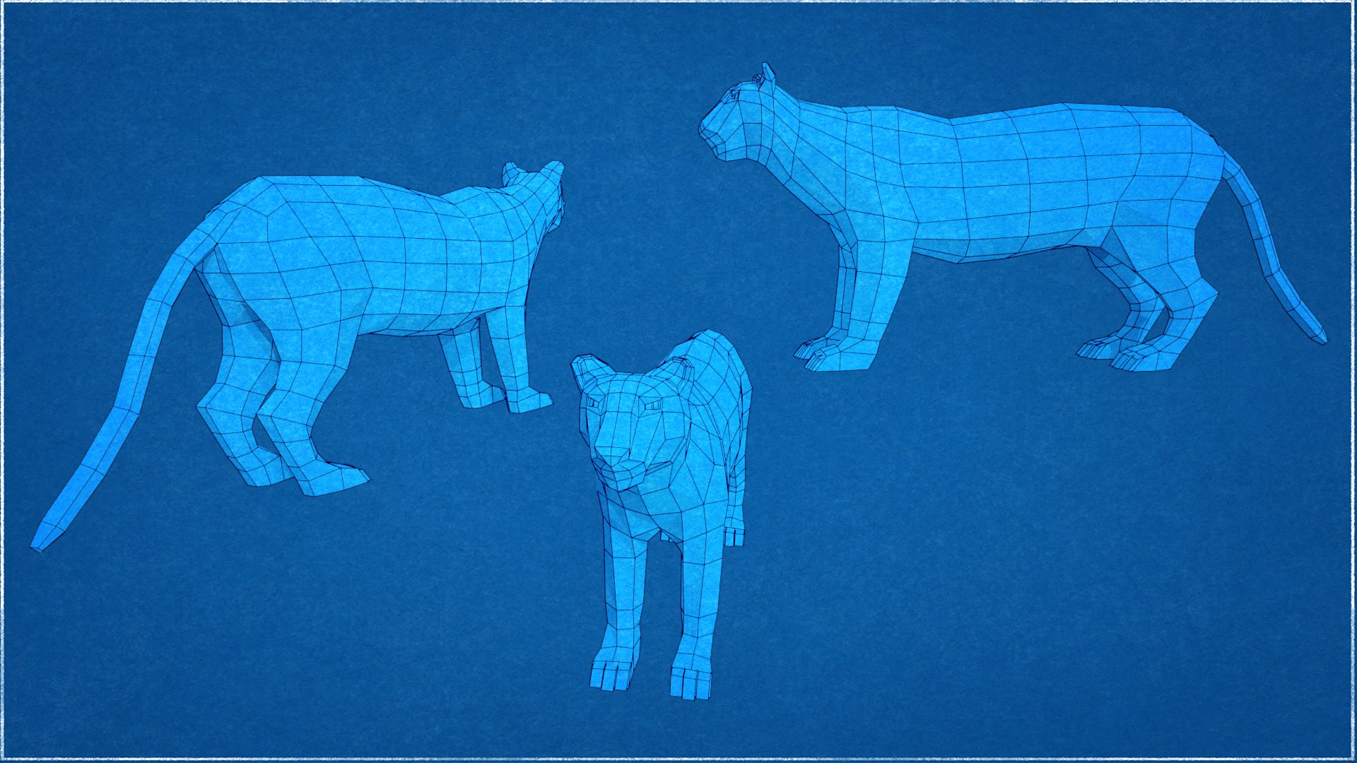 3D Collection Animals Savannah Biome Low Poly Model - TurboSquid 2217186