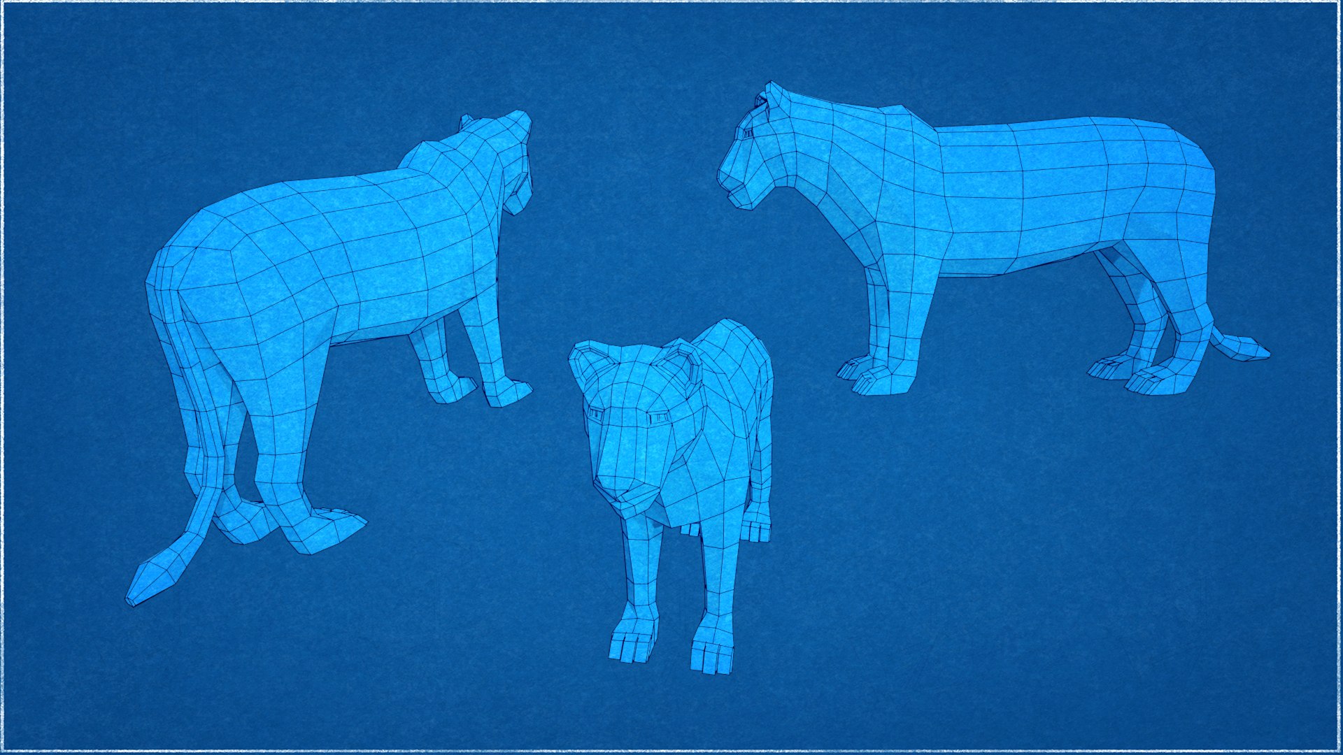 3D Collection Animals Savannah Biome Low Poly Model - TurboSquid 2217186