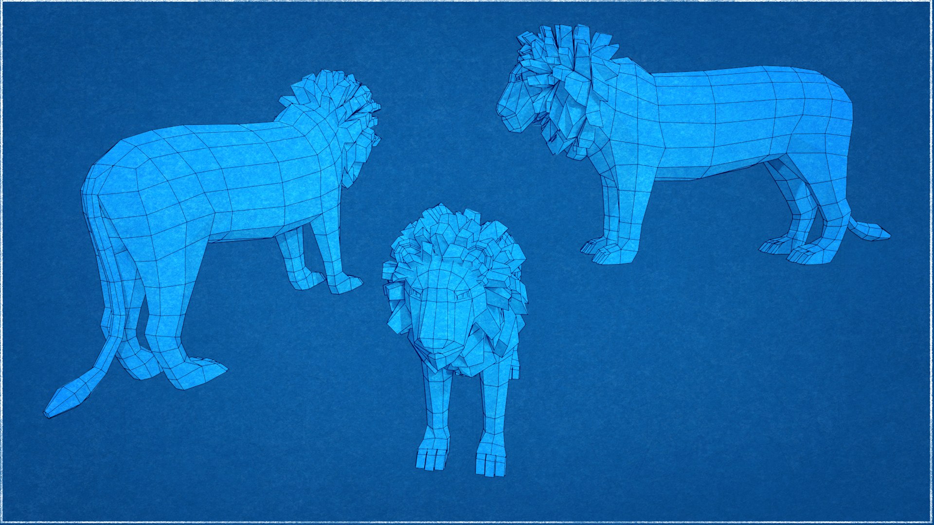 3D Collection Animals Savannah Biome Low Poly Model - TurboSquid 2217186