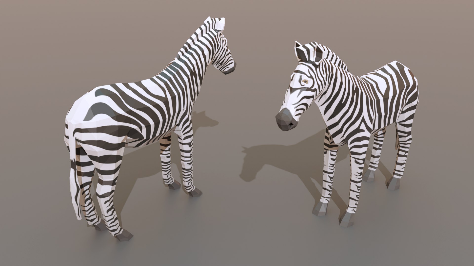 3D Collection Animals Savannah Biome Low Poly Model - TurboSquid 2217186