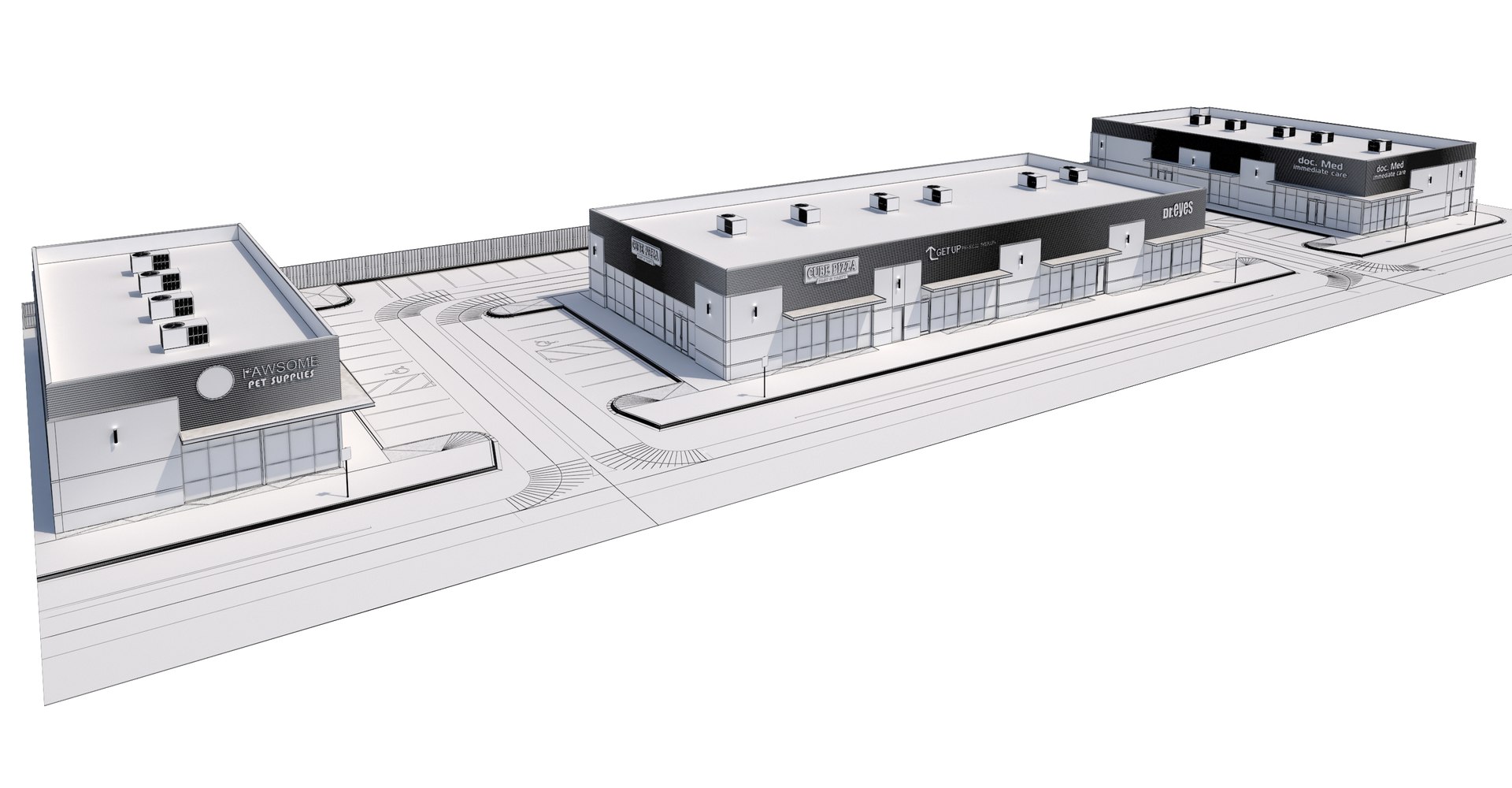 3D retail store - TurboSquid 1671063