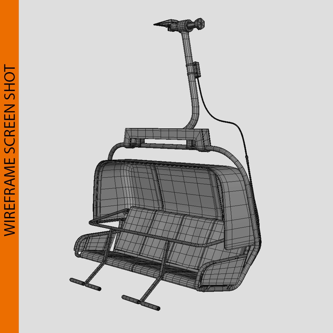Cableway Chair Type-1 3d Obj