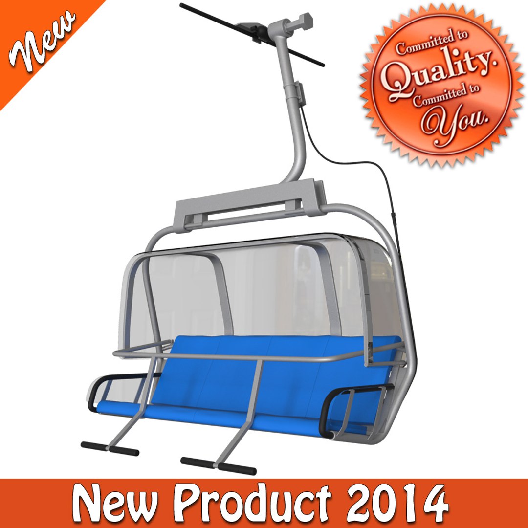 Cableway Chair Type-1 3d Obj