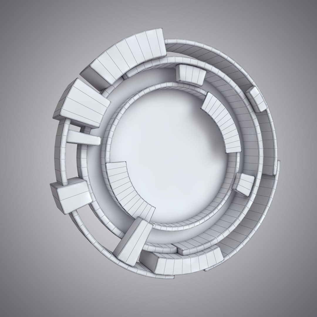 vortex mirror 3d obj