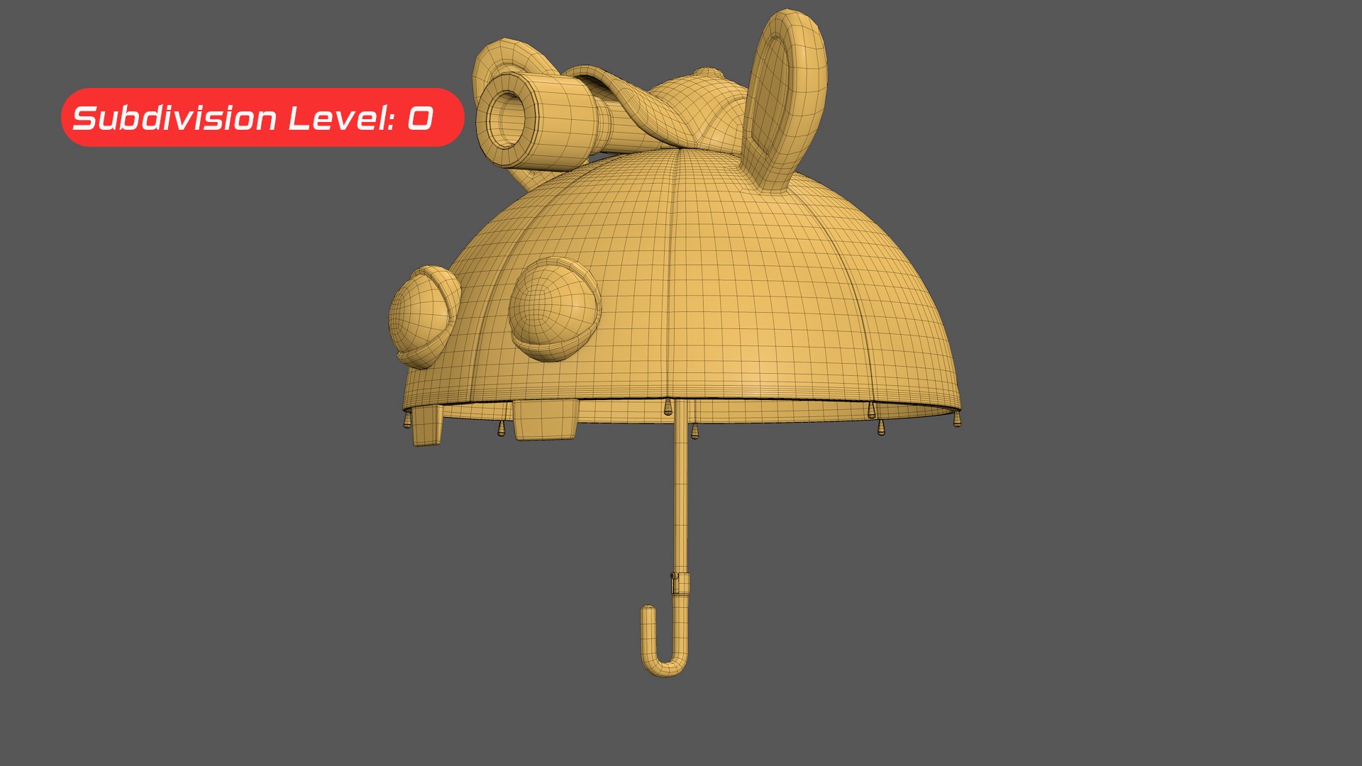 Peach Weapon Umbrella Mario Rabbids Sparks of Hope 3D model ...