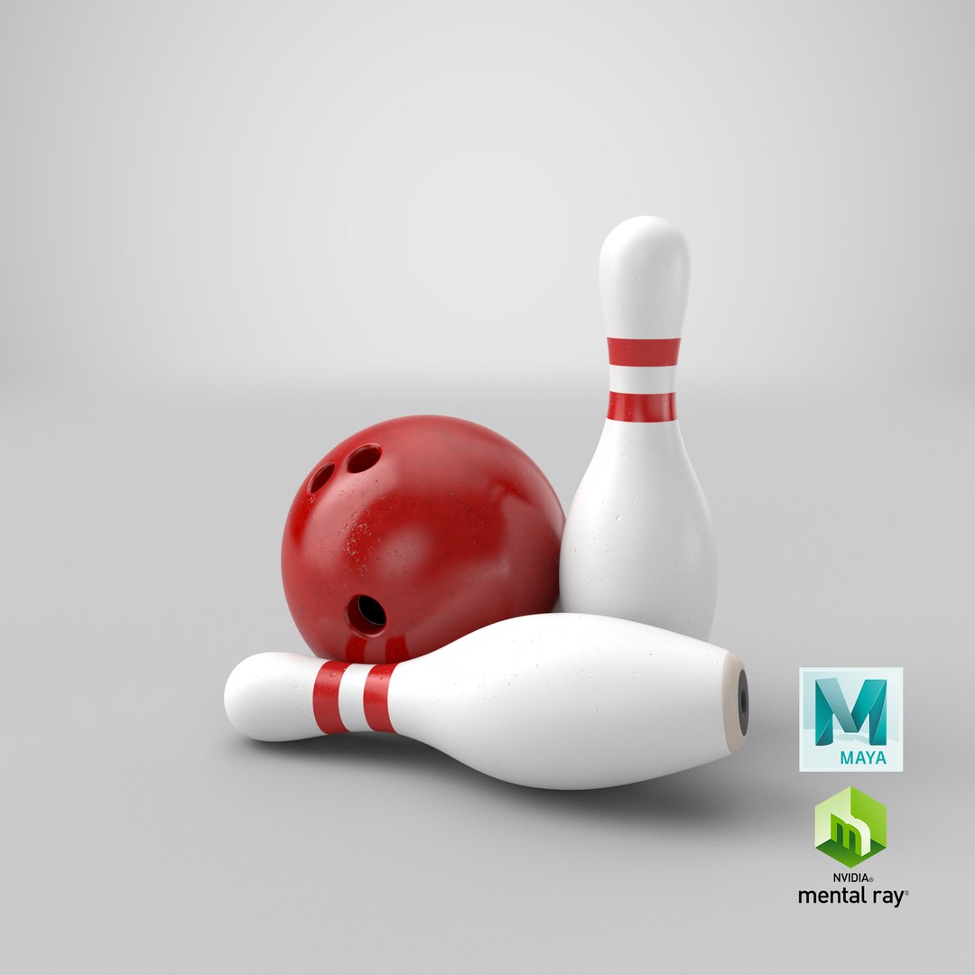 3D bowling pin ball - TurboSquid 1596559