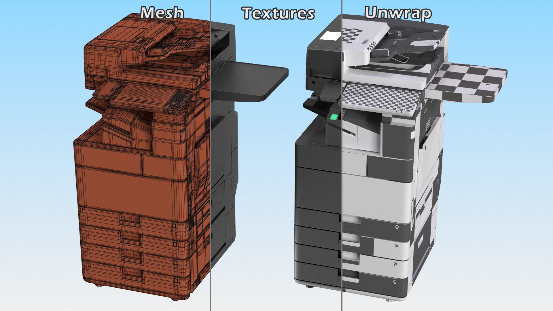Multifunction Copier Model - TurboSquid 1862494