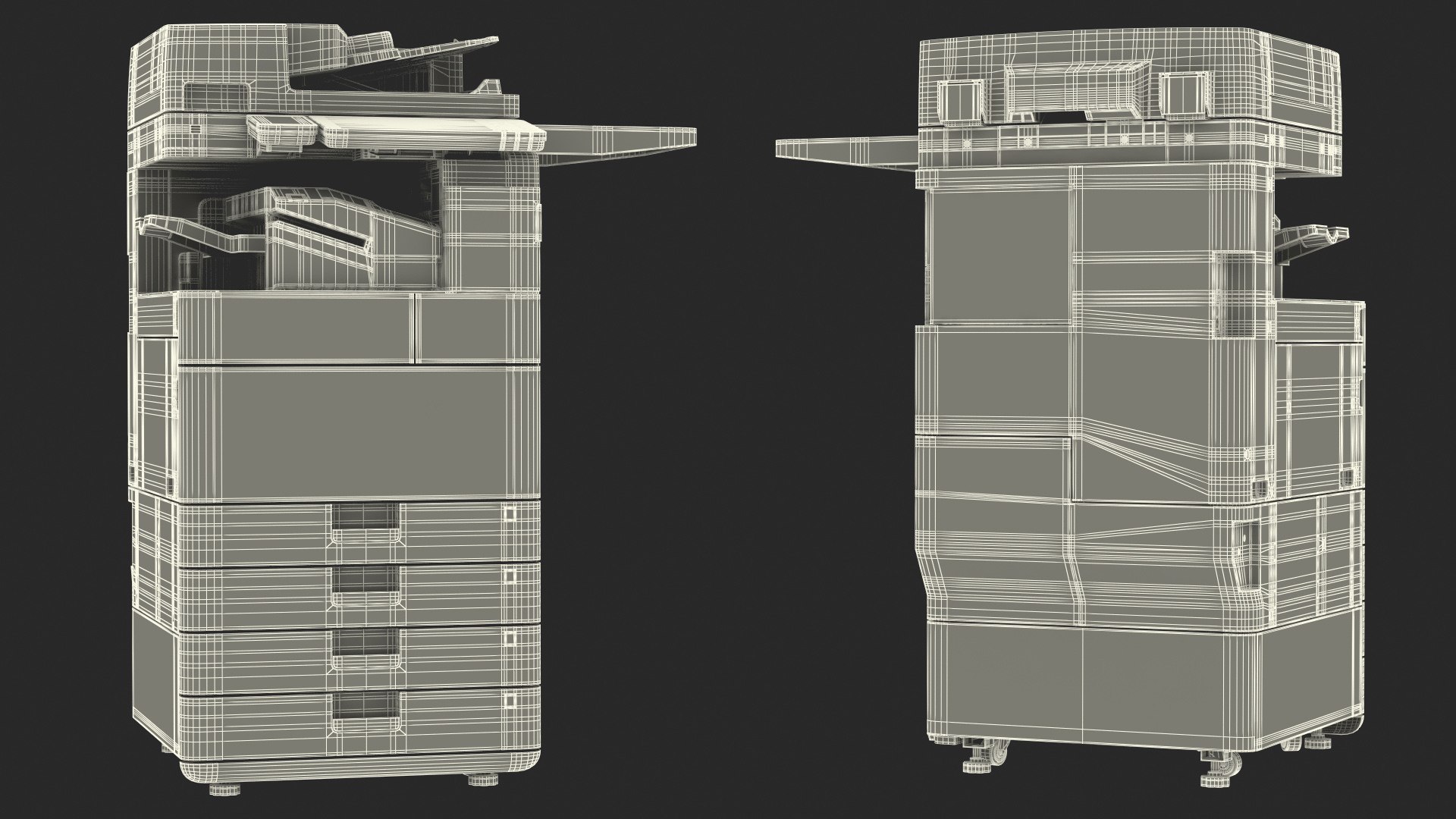 Multifunction Copier Model - TurboSquid 1862494