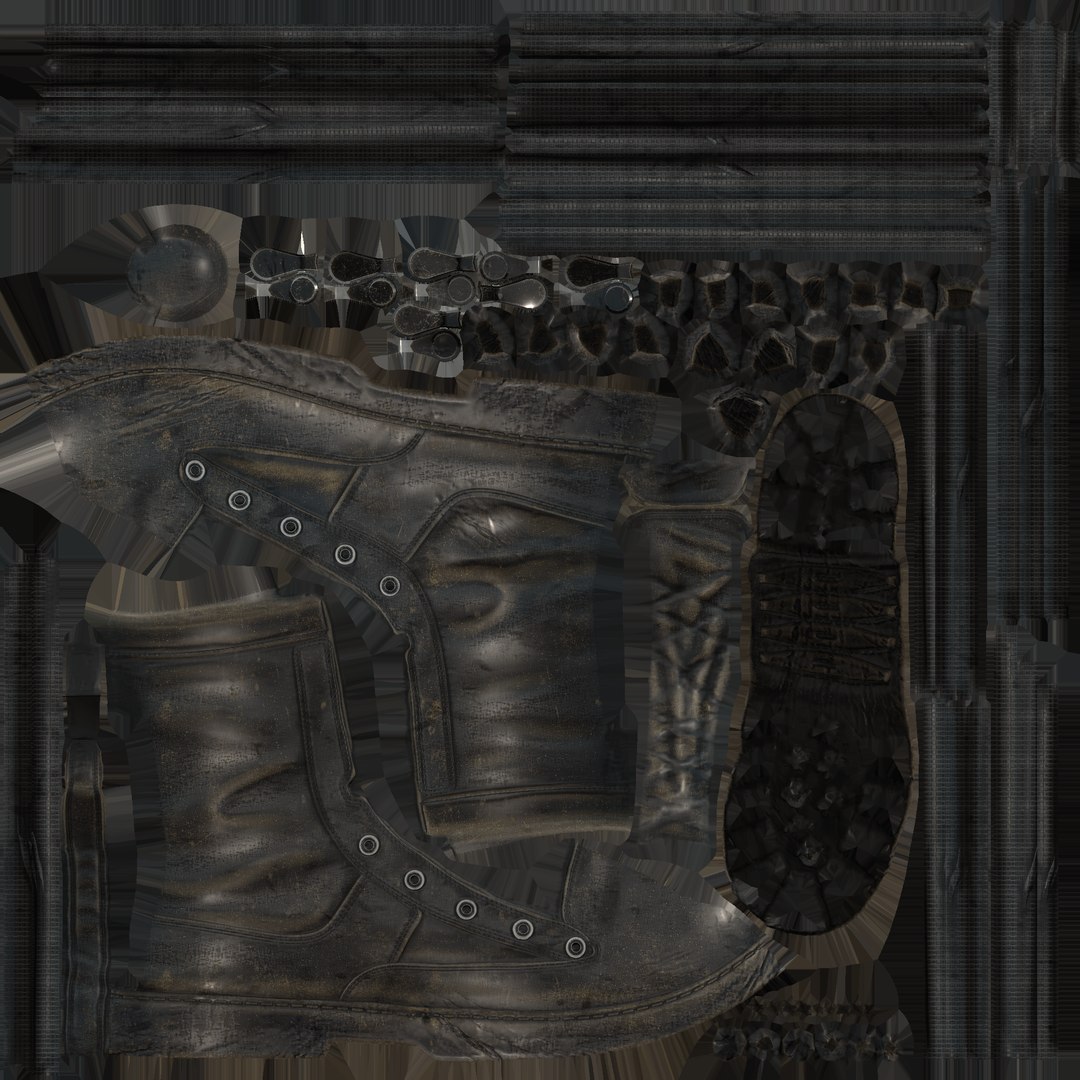 Female Military Combat Boots Model - TurboSquid 1973643