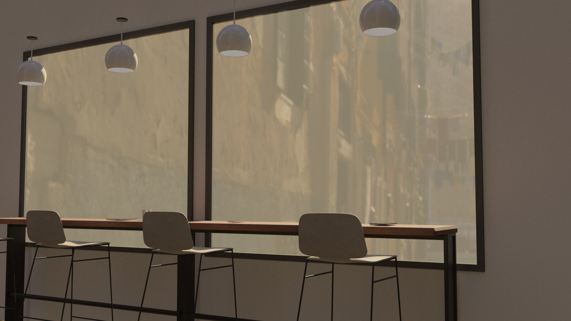 Coffee Shop Windows Model - TurboSquid 1261414