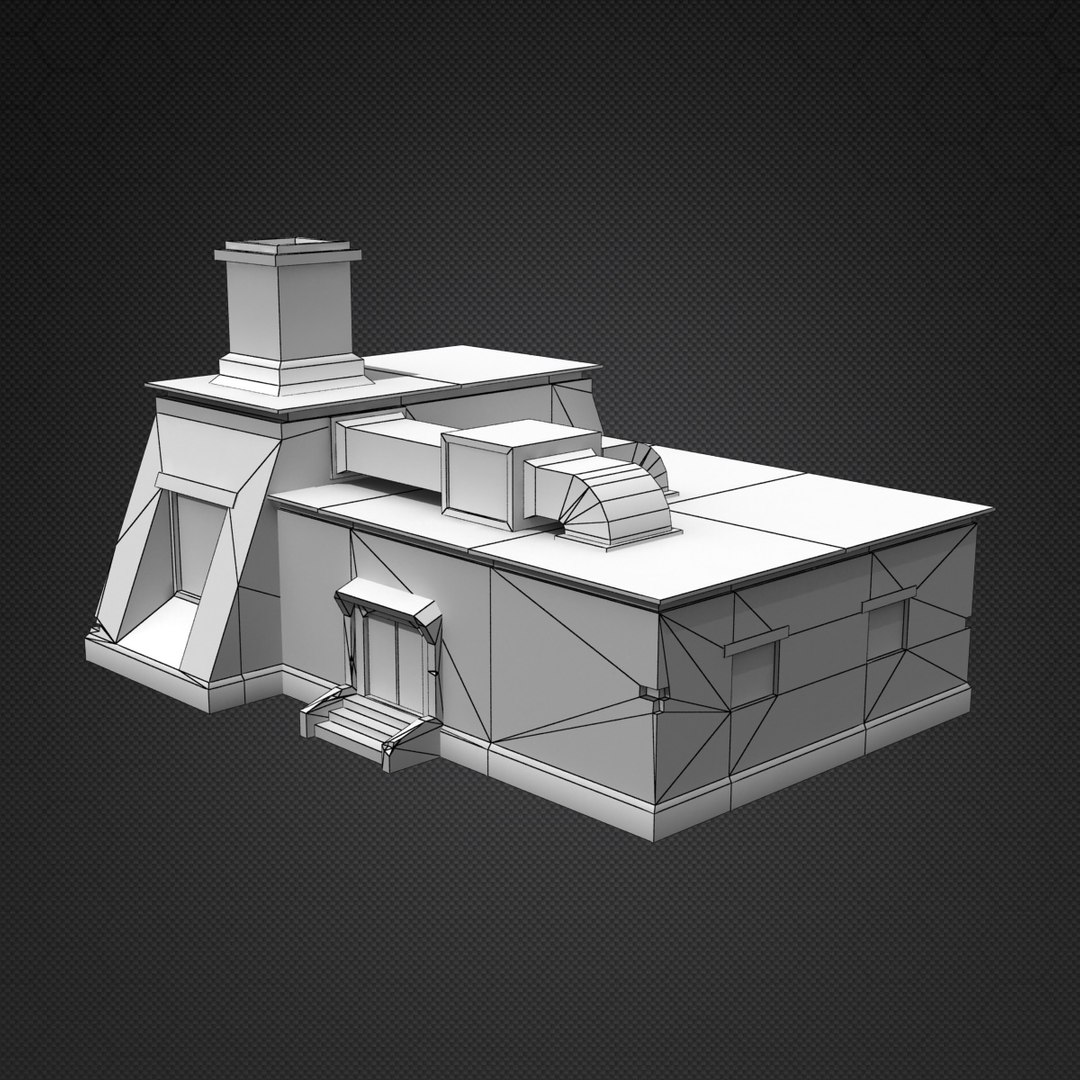 3d Sci-fi Foundry Building