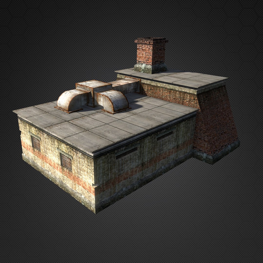 3d Sci-fi Foundry Building