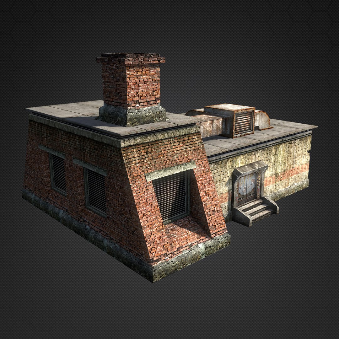 3d Sci-fi Foundry Building