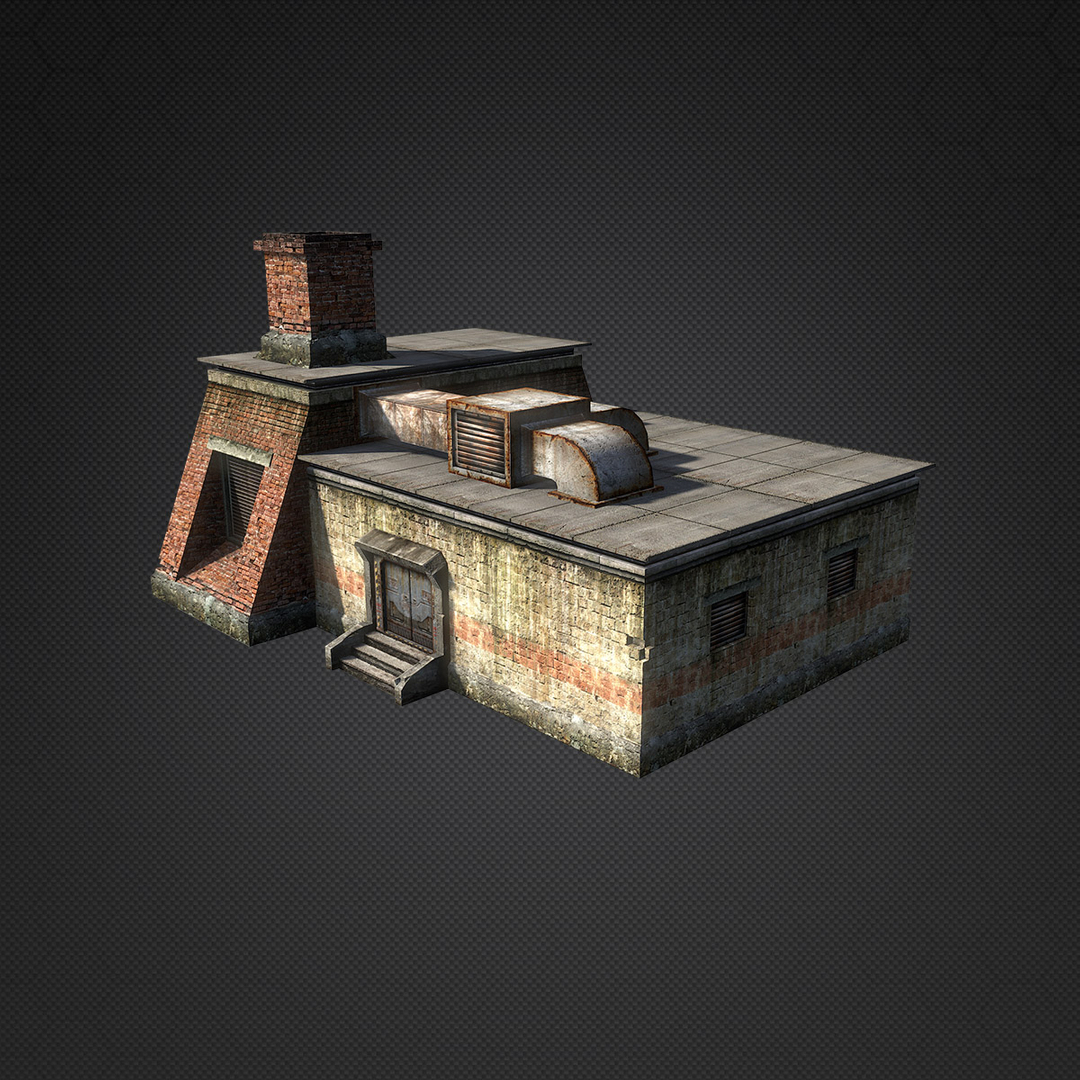 3d Sci-fi Foundry Building