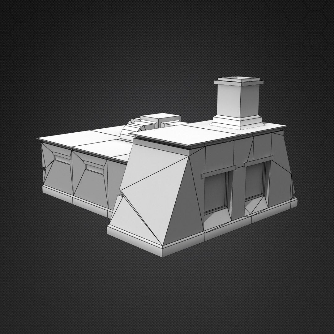 3d Sci-fi Foundry Building