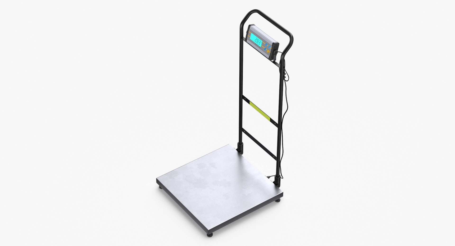 3D Check In Luggage Weight Scale Clean And Dirty Model - TurboSquid 2243050