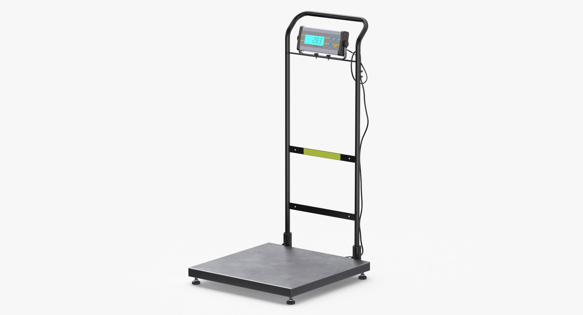 3D Check In Luggage Weight Scale Clean And Dirty Model - TurboSquid 2243050