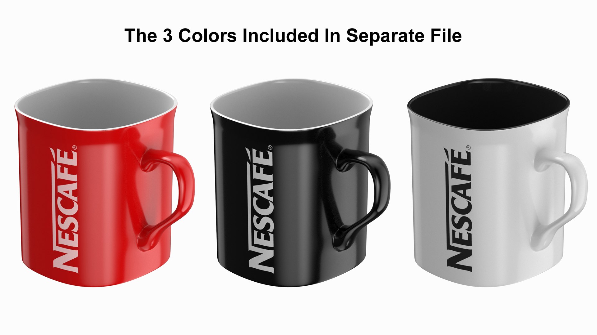 Nescafe Coffee Cup White 3D Model - TurboSquid 2276056