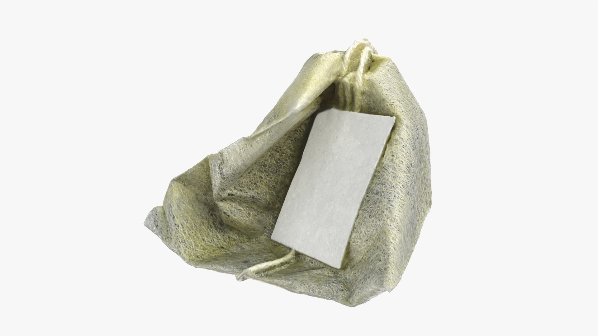 3D Green Tea Bag 02 - Raw Scan - TurboSquid 2455451