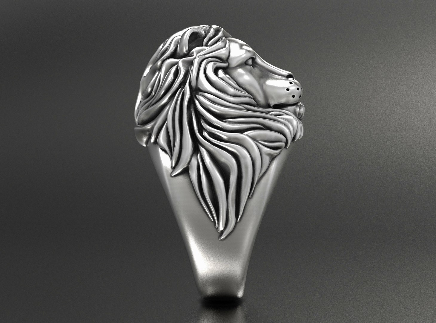 Unisex Lion Ring 3D Model - TurboSquid 1973335