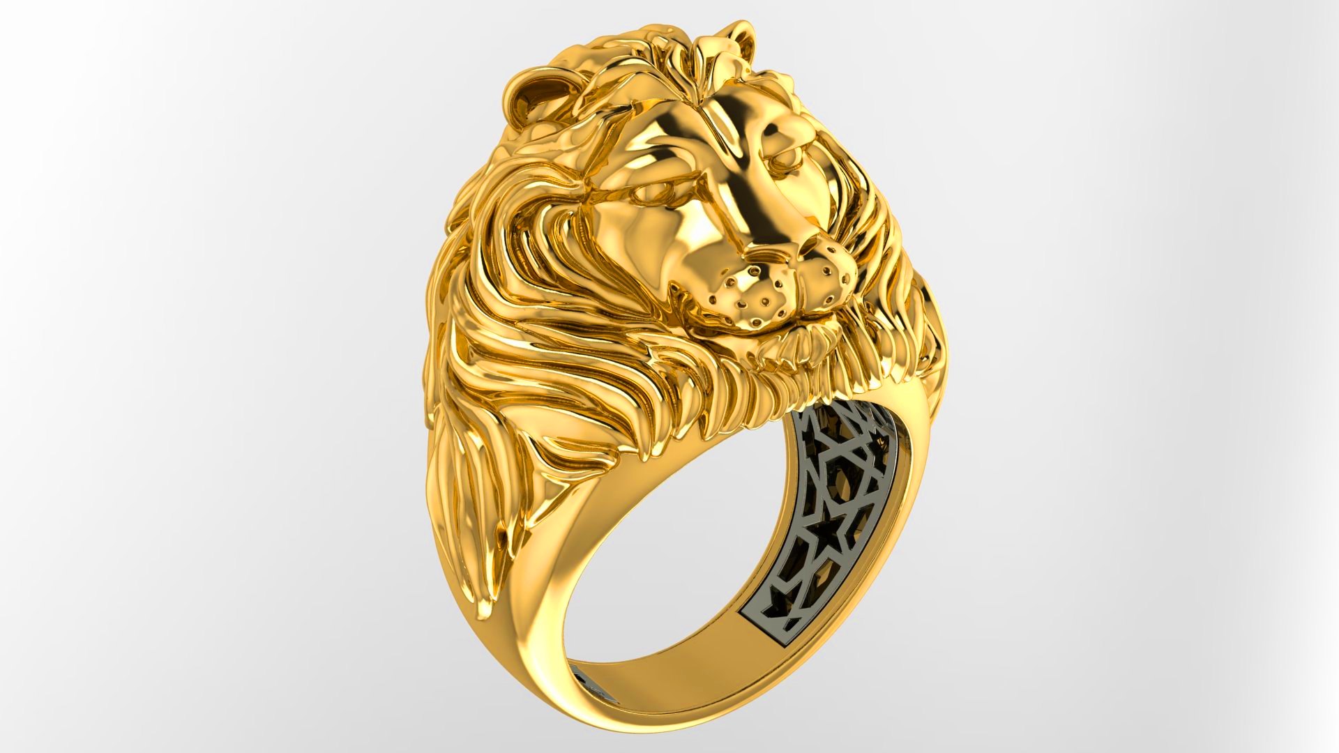 Unisex Lion Ring 3D Model - TurboSquid 1973335