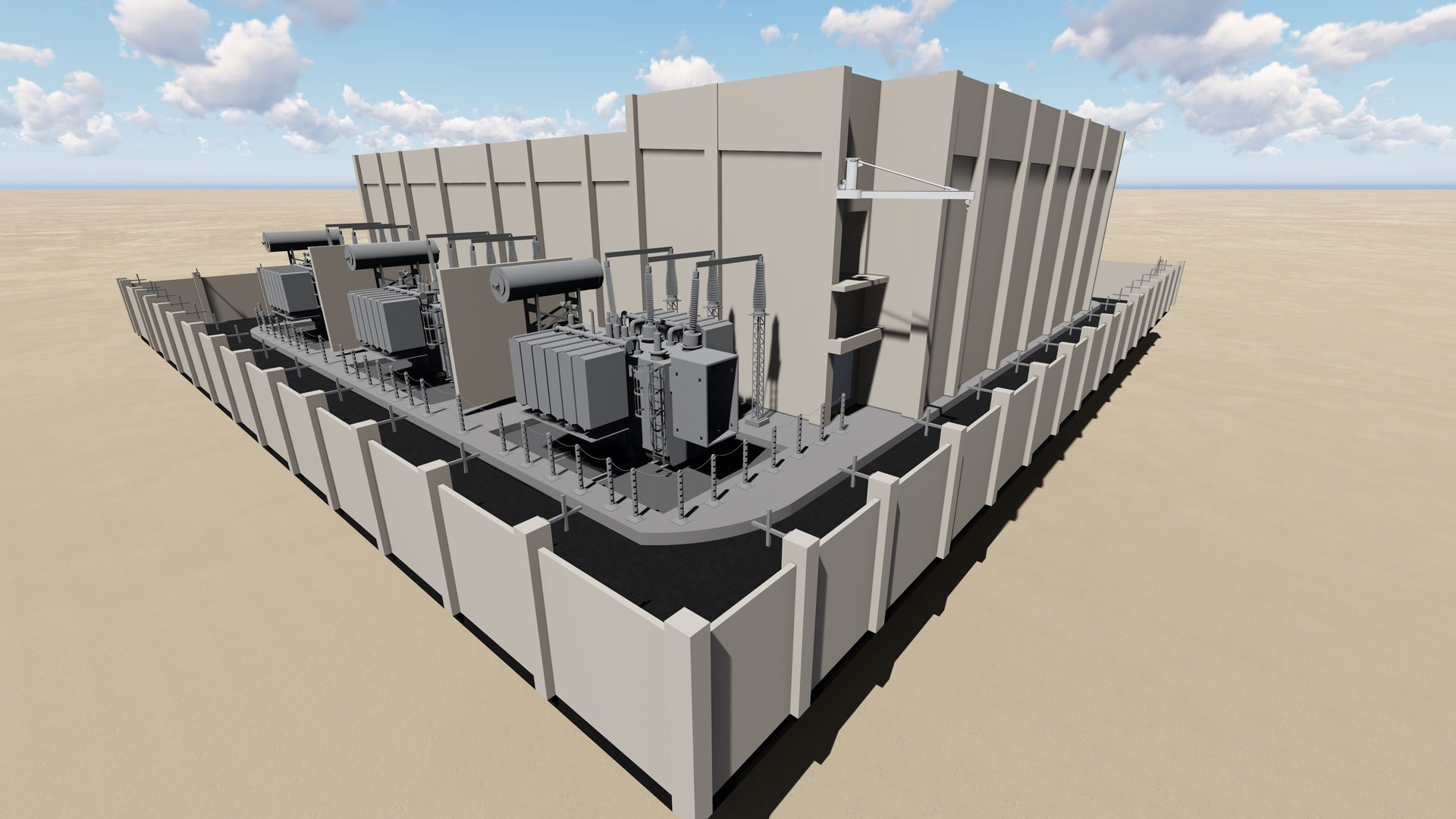 3D Model Substation Revit - TurboSquid 1180782