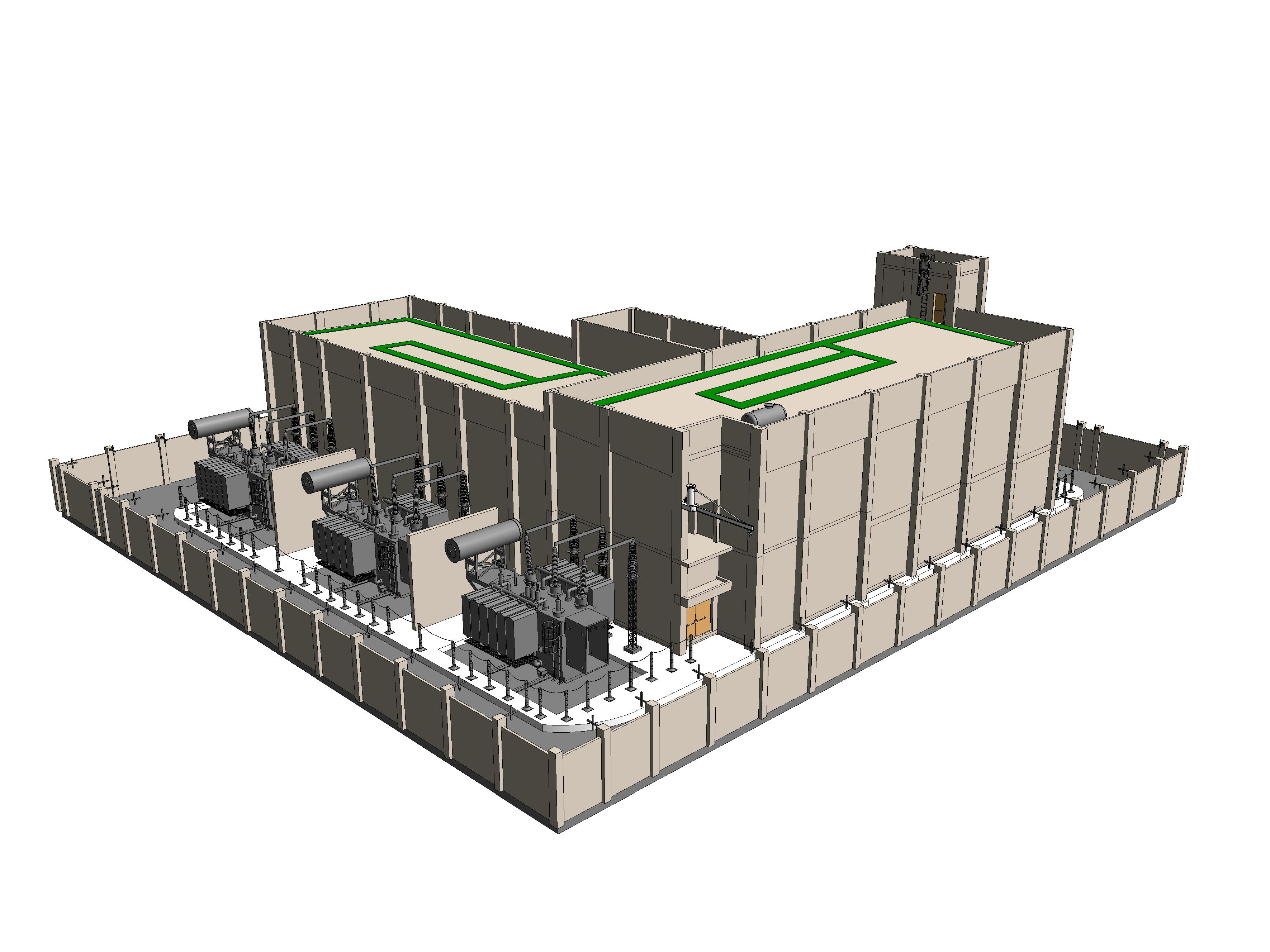 modelo 3d Subestación Revit Modelo 2015 - TurboSquid 1180782