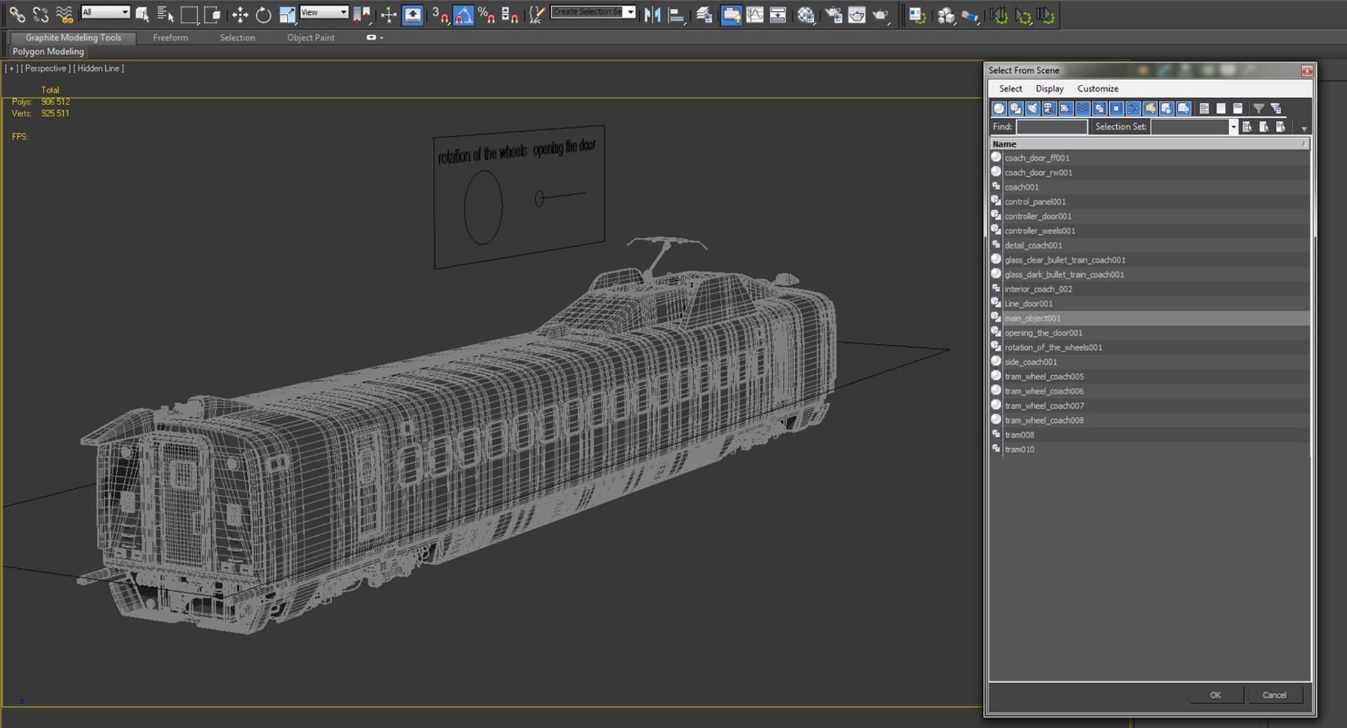 3d bullet train jr700 passenger model