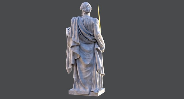 Saint paul vatican statue 3D model - TurboSquid 1350136