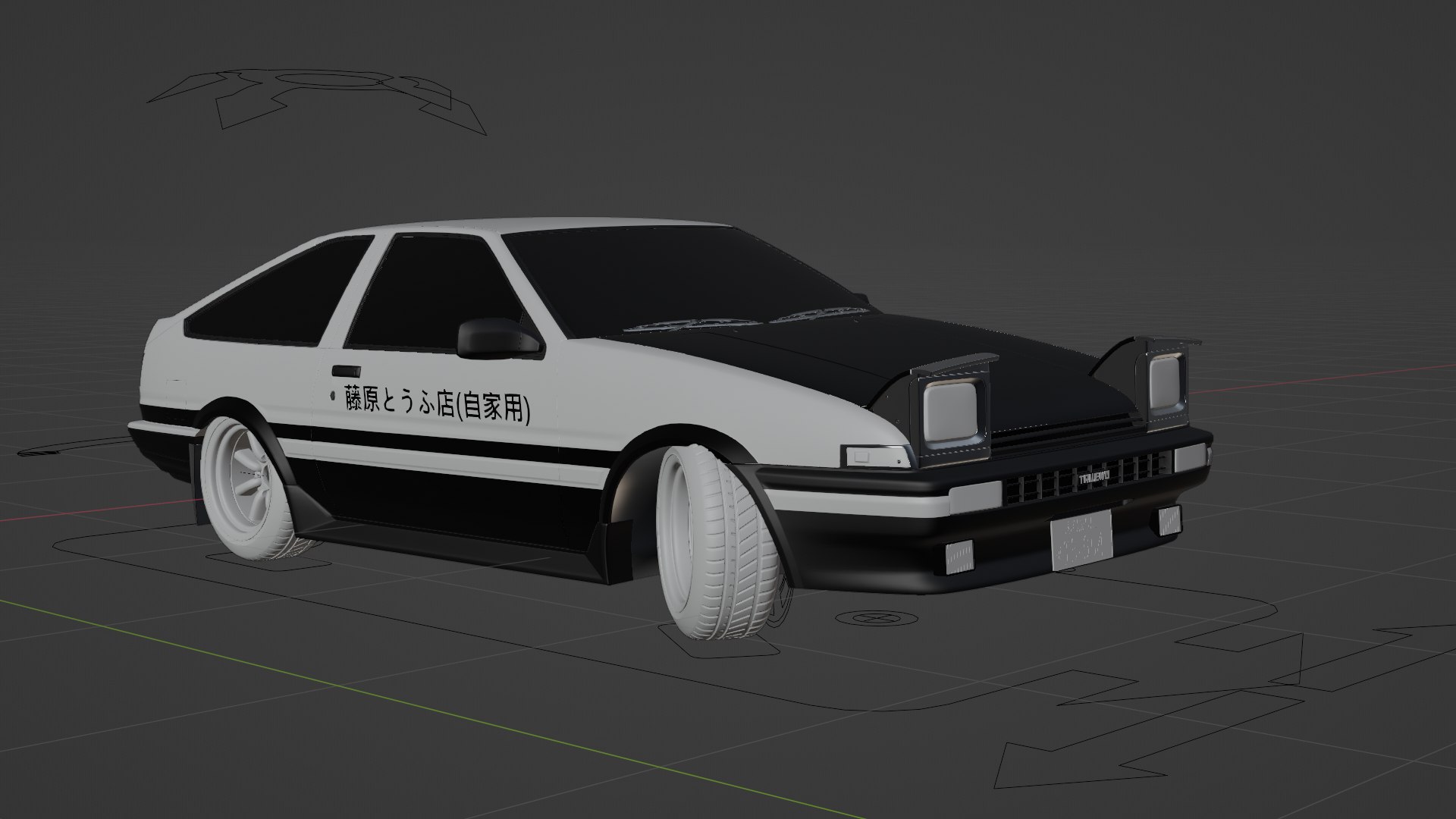 3D Ae86 Car Realistic Model Model - TurboSquid 2121769